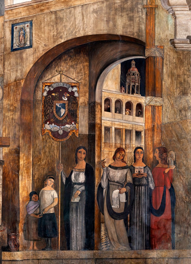 La historia del mural “La fiesta de la Santa Cruz”